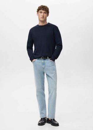 Mango Jean Ben cropped tapered-fit bleu clair - Homme - 38 - MANGO MAN
