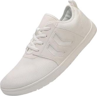 Generic Baskets pour homme &agrave; semelle plate en maille, baskets classiques et minimalistes, baskets confortables aux couleurs unies, chaussures classiques et po