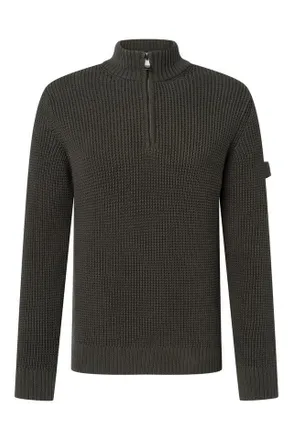 Joop Strickpullover Henrios mit Rei&szlig;verschluss