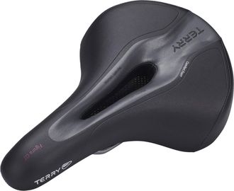 Terry Terry Figura GT Woman Sattel mit CrMo-Gestell und WeatherMax Dura Silk Obermaterial in der Farbe Schwarz, Sitzbreite: 9cm - 12cm, 423 006 06