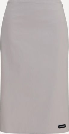 Miu Miu Stretch cotton-blend midi Skirt Female 42