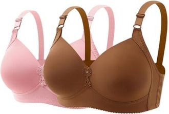 Generic Ma commande Force de soutien pour femmes, bretelles r&eacute;glables, couverture compl&egrave;te, soutien-gorge confortable sans armature, soutien-gorge sans armatu