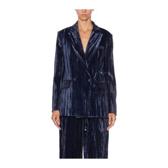 Dondup Double-breasted Blazer - - Jackets - Damen - Blau - M