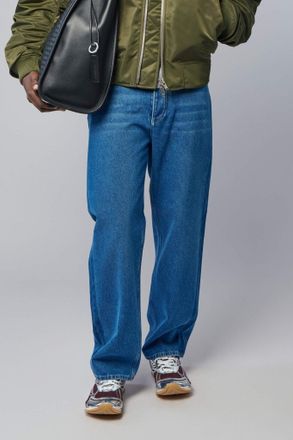 Bottega Veneta Medium Indigo Wide Leg Jeans