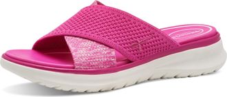 Tamaris Comfort Damen Pantoletten mit Chunky-Sohle Vegan, Rosa (Fuxia), 42 EU