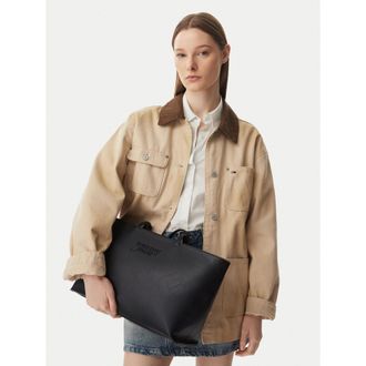 Tommy Jeans Handtasche Tommy Jeans Tjw Must Tote AW0AW18772 Schwarz