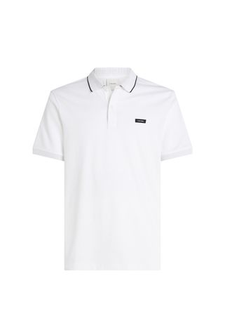 Calvin Klein Polo droit en coton m&eacute;lang&eacute;