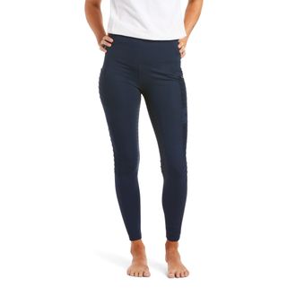 Ariat Womens Eos Moto Full Seat TightRiding Breech in Navy, Size X-Small, by Ariat
