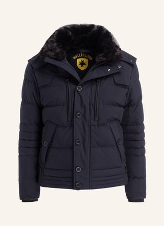 Wellensteyn Wellensteyn Steppjacke Starstream Mit Abnehmbarer Kapuze Und Kunstfellbesatz blau