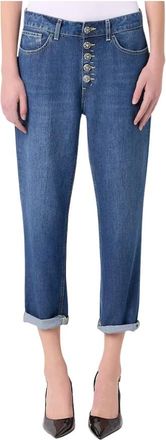 Dondup Femme, Jeans, Bleu, Taille: W31 Boyfriend Cropped Jeans