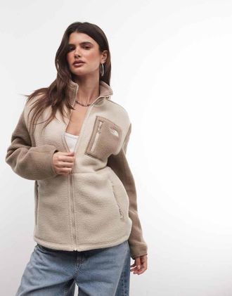 The North Face Yumiori sweat zipp&eacute; int&eacute;gral taupe et marron-Neutre