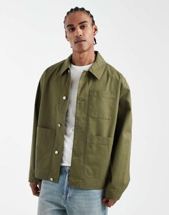 Asos Veste de travail oversize - Vert