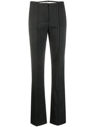 Patrizia Pepe pantalon de tailleur Flannel &agrave; fines rayures - Noir