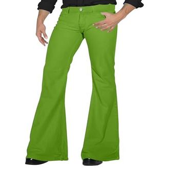 Generic Pantalon Disco ann&eacute;es 70 pour Homme, Coupe d&eacute;contract&eacute;e, Pantalon en Jean &agrave; Pattes d&eacute;l&eacute;phant, Classique, Vintage, Extensible, SLI
