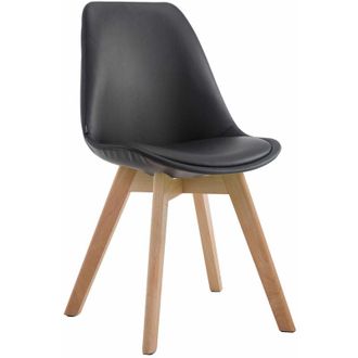 Clp Chaise de salle &agrave; manger manado &agrave; la nature de Blau, colore : noir