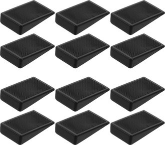 SOLUSTRE 12 St&uuml;ck 12 St&uuml;ck M&ouml;bel Nivellierf&uuml;&szlig;e Kunststoff Schwarz M&ouml;belfu&szlig;schutzpads f&uuml;r Unebene B&ouml;den Stabile Tisch und Stuhlgleiter Universell f&uuml;r Wohnzimmer