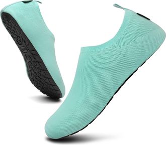 Saguaro Hausschuhe Damen Herren Rutschfes Atmungsaktiv Pantoffeln Unisex Badeschuhe Schnell Trocknend Wasserschuhe, Himmelblau 40/41