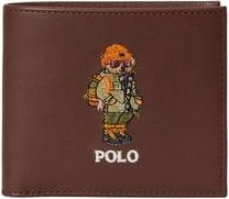 Polo Ralph Lauren Portefeuille brod&eacute; en cuir