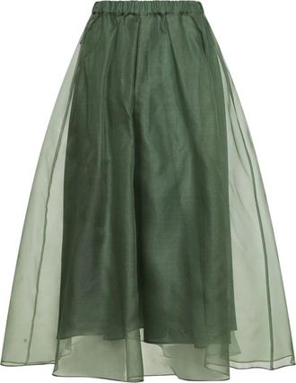 Max Mara Femme, Jupes, Vert, Taille: 36 FR Wkdvisino Flared Skirt