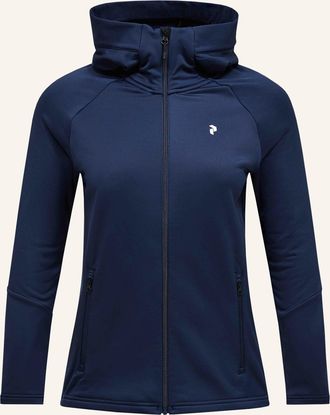 Peak Performance W Rider Essentials Midlayer Zip Hood Fleecejacke blau