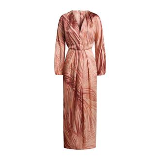Kiton Seiden-Satin-Kleid mit R&uuml;ckenausschnitt - - Dresses - Damen - Rosa - S