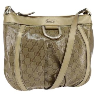 Gucci Sac bandouli&egrave;re vintage en cuir Pre-owned - Femme - Pre-owned - Beige - Taille: ONE Size