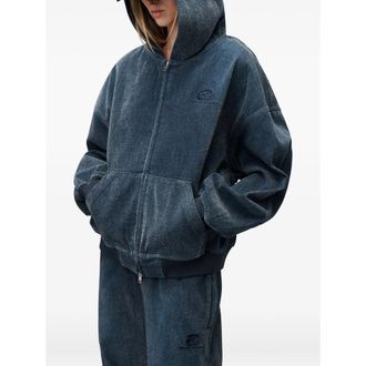Alexander Wang Brushed Denim Joggers - Blue