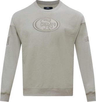Pro Standard Mens NFL San Francisco 49Ers Neutral Crewneck Sweatshirt Taupe 2XL