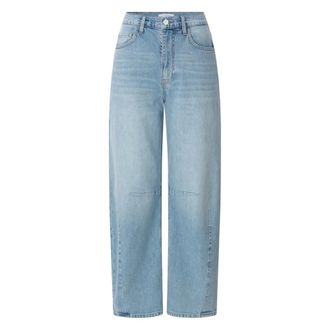 Rich & Royal Rich & Royal - Jean Barrel - Femme - Jeans - Bleu - Taille: W31 L32
