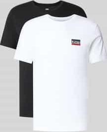 Levi's Slim Fit T-Shirt-Set aus reiner Baumwolle im 2er-Pack
