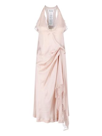 Maison Margiela Midikleid Aus Satin Und Spitze