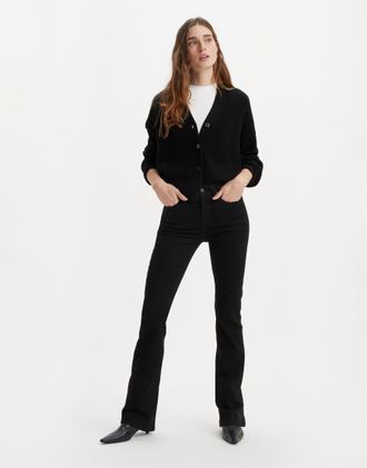 Levi's 725 Blue Wave - Jean bootcut &agrave; taille haute - Noir