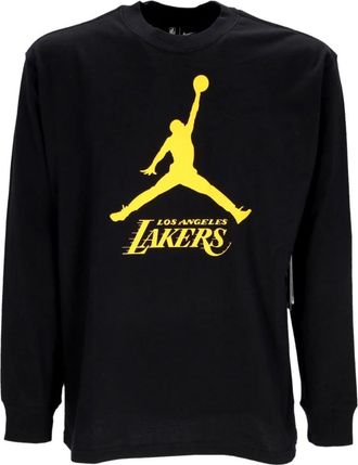 Nike Jordan Lakers Essential NBA Jordan Langarmshirt - - Sport - Herren - Schwarzk - XL
