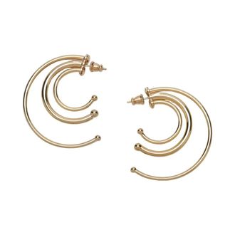 Panconesi Pierced Solar Hoops Small - - Accessories - Damen - Gelb - ONE SIZE