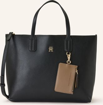 Tommy Hilfiger Handtasche Satchel Mit Pouch schwarz