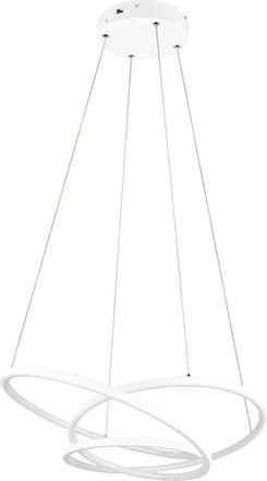 Trio Leuchten LED Pendelleuchte Darvin 349110131, Metall Wei&szlig; matt, inkl. 34 Watt LED, Lichtfarbe einstellbar, Switch Dimmer