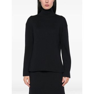 A.P.C. Ribbed Virgin Wool Roll Neck Sweater - Blue