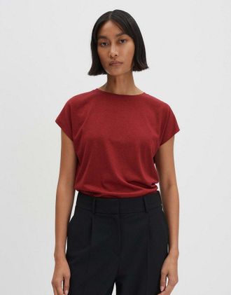 someday Kurzarmshirt KAJA Regular mit breitem Rippbund