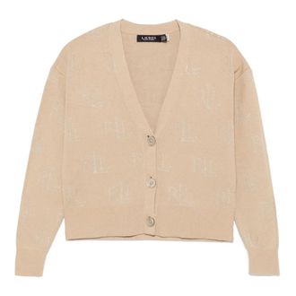 Ralph Lauren Wrenbette Long Sleeve Cardigan - - Knitwear - Damen - Beige - XL