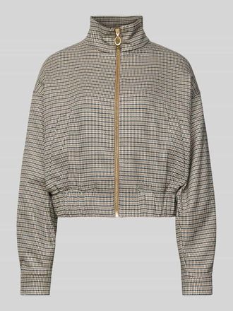 HUGO BOSS Regular Fit Kurzblazer mit Allover-Muster Modell AMEFINE