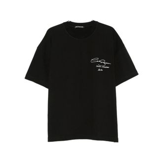 Cole Buxton Homme, Tops, Noir, Taille: M T-shirt Signature