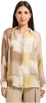 A|X Armani Exchange Femme, Blouses et Chemises, Multicolore, Taille: 40 FR AX Chemise &agrave; Manches Longues en Viscose