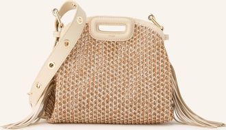 Maje Umh&auml;ngetasche beige