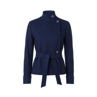 Ni&ugrave; Giacca con cintura - - Jackets - Damen - Blau - M