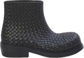 Bottega Veneta Femme, Chaussures, Noir, Taille: 35 EU Fireman Bottes &agrave; cheville