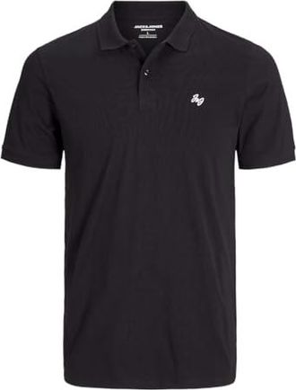 Jack & Jones Polo SS Noos Jjejersey avec Logo pour Homme, Noir, XL