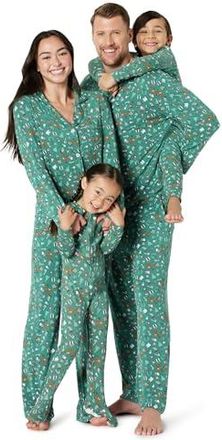 Amazon Essentials x Sofia Grainge Ensembles de Pyjamas de Noël Assortis pour la Famille Femme, Violet Jaspé Grisé Holiday, XXL