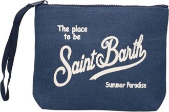MC2 Saint Barth Femme, Sacs, Bleu, Taille: ONE Size Clutch