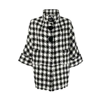 Charlott Karierte Crop Sleeve Jacke - - Jackets - Damen - Mehrfarbig - L
