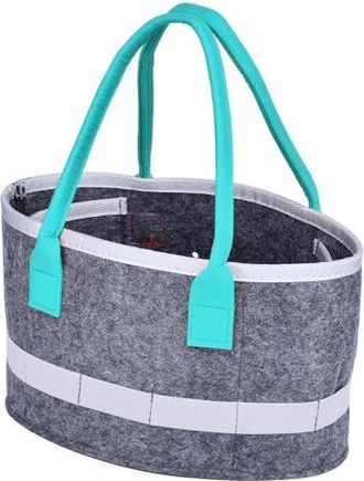 Generic Sac ovale en feutre - Sac de courses polyvalent | Organiseur portable pour lecteur audio avec sac de voyage pliable pour jouets cosmétiques artisanat 